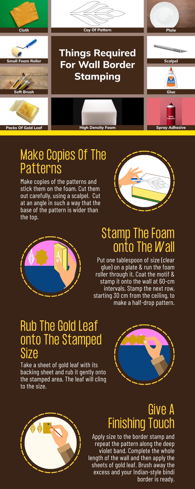 DIY Bonanza: Indian Bindi-Style Border Stamp